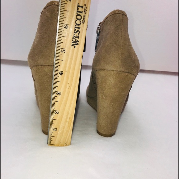 BCBGeneration | Shoes | Nwt Bcbgeneration Wedge Peep Toe Boots | Poshmark